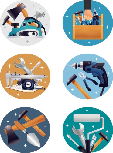 Carpenter with wood and tools Royalty Free Vector Image