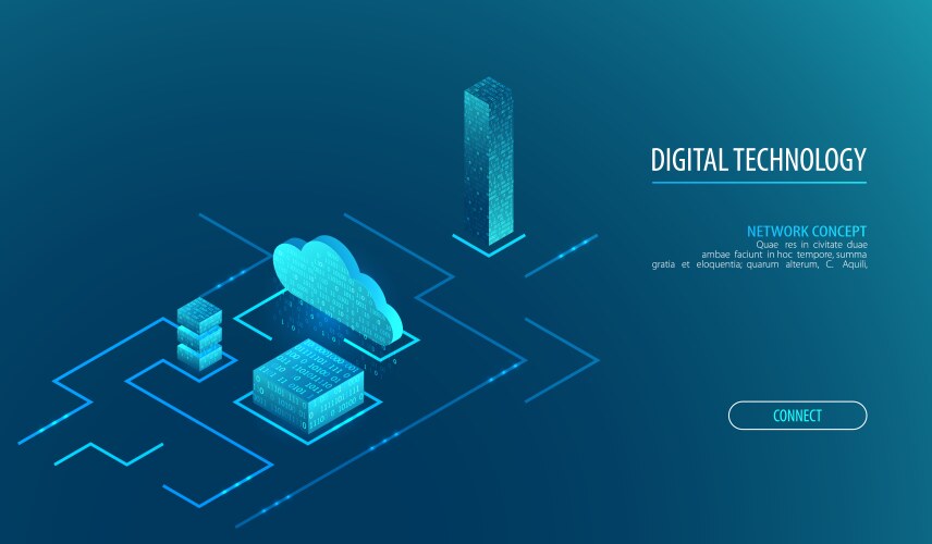 Data sorting colorful lines background flow Vector Image
