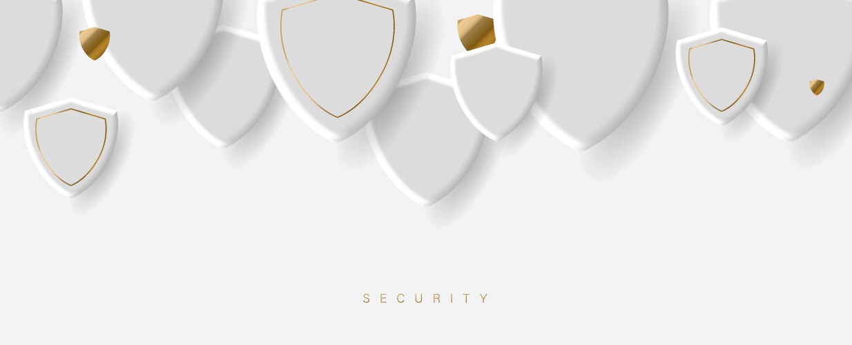 Background with elegant gold white curve Vector Image