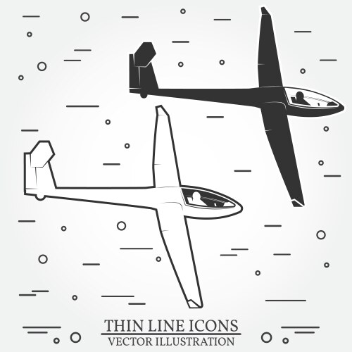 Ski parachute gliding silhouette Royalty Free Vector Image Ski parachute gliding silhouette Royalty Free Vector Image