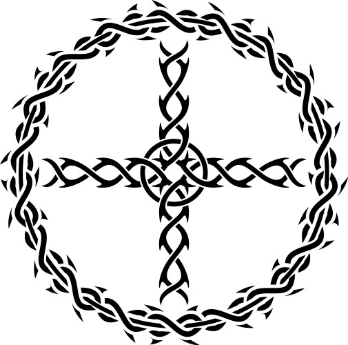 Scottish celtic cross Royalty Free Vector Image