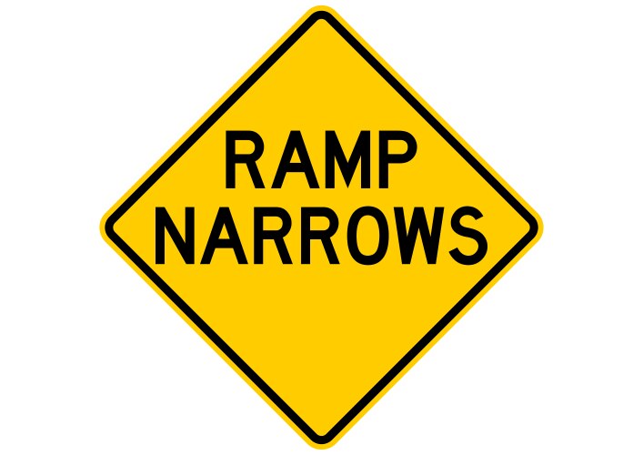 Warning tornado sign Royalty Free Vector Image