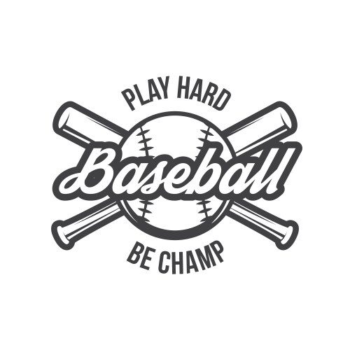 Baseball logo and insignia Royalty Free Vector Image