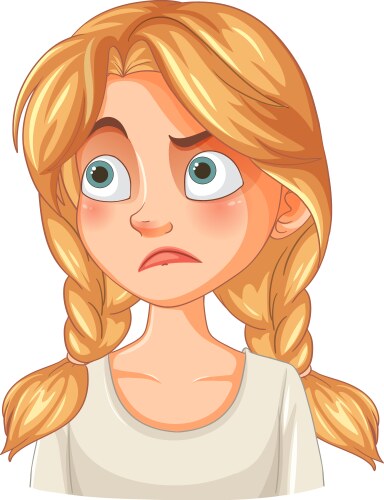 Cartoon Confused Girl Vector Images (over 4,700)