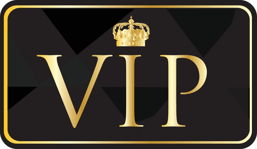 Silver vip pass Royalty Free Vector Image - VectorStock