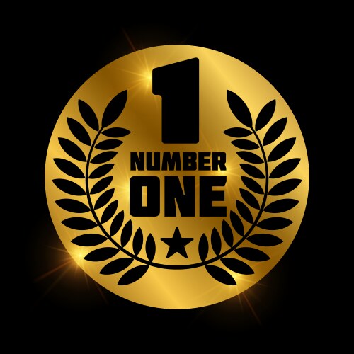 Number one symbol Royalty Free Vector Image - VectorStock