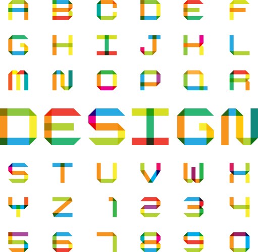 Pop it font design - alphabet bubble touch Vector Image