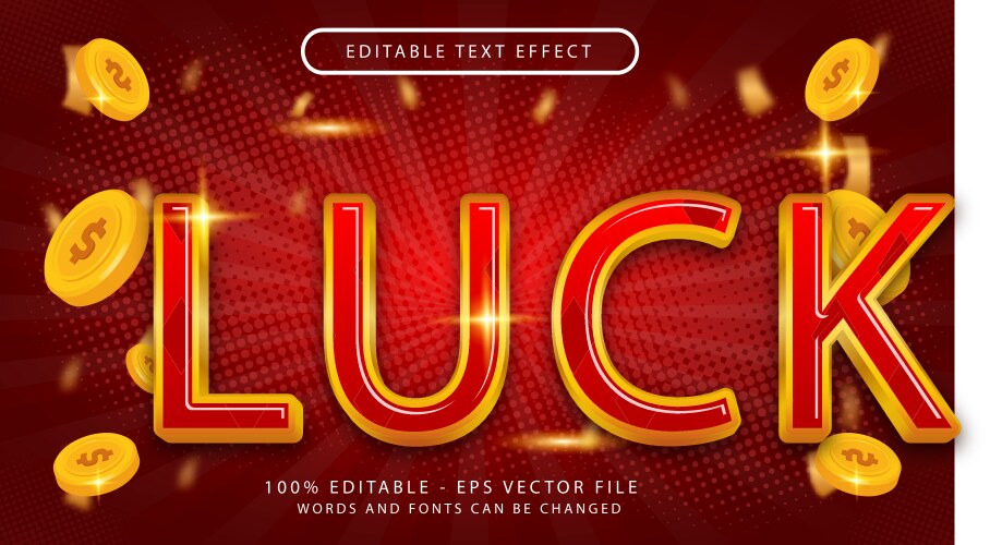 Lollipop text 3d editable font effect Royalty Free Vector