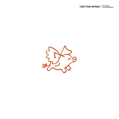 Flying Pig Logo Vector Images (over 170)
