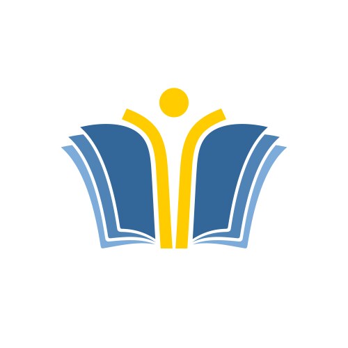 School logo design template Royalty Free Vector Image