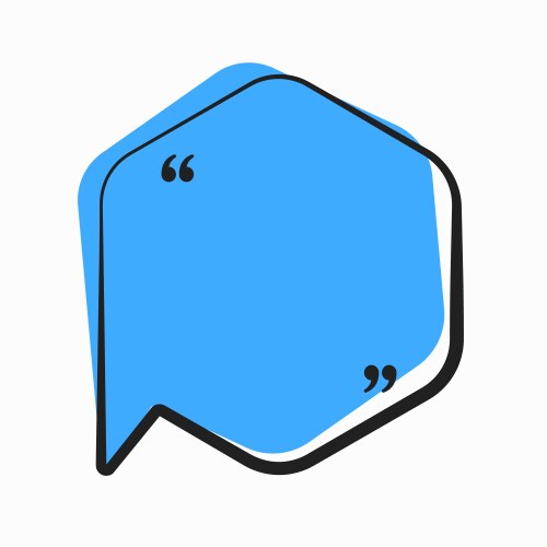 Quote frame blank text quote boxes message Vector Image