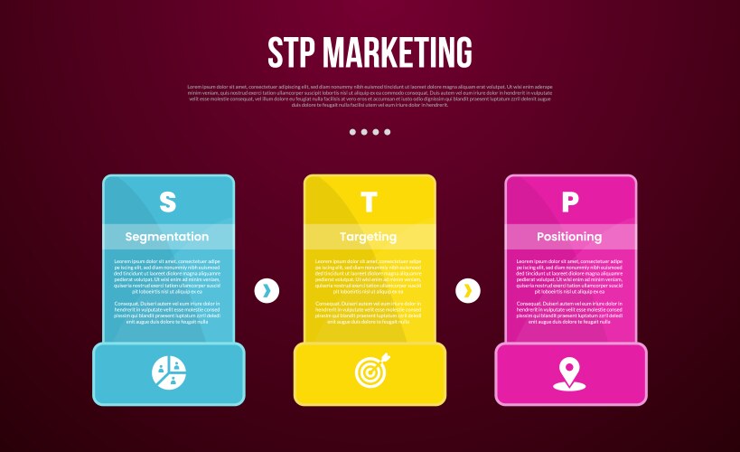 STP Marketing Infographic Template – Royalty-Free Vector | VectorStock