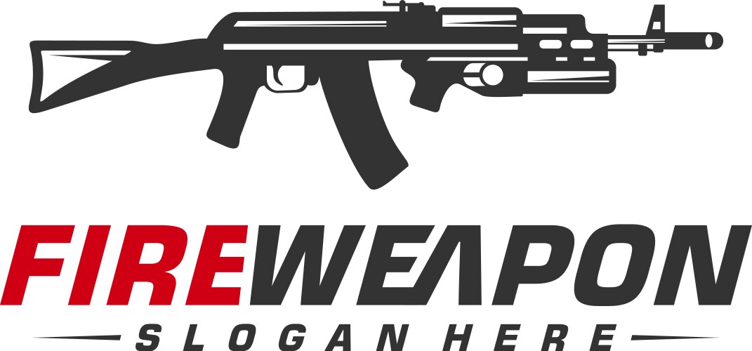 Simple military cannon logo design army weapon Vector Image