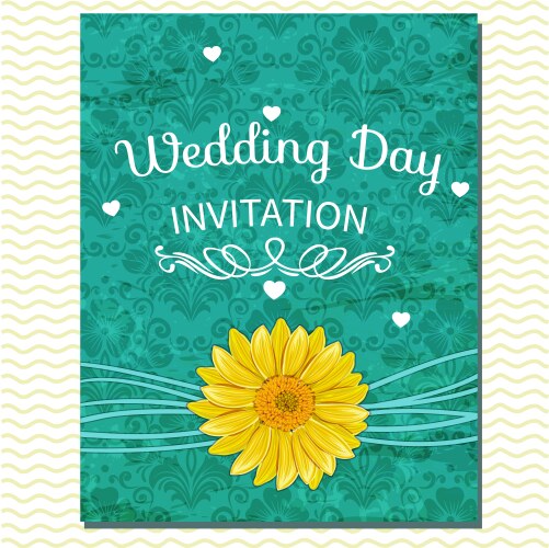 Mughal invitation card design with temple Vector Image