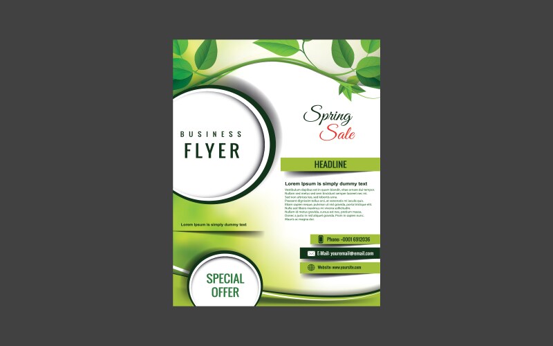 Green Brochure Template Vector Images (over 100,000)