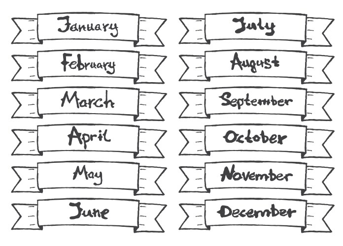 Months Vector Images (over 310,000)