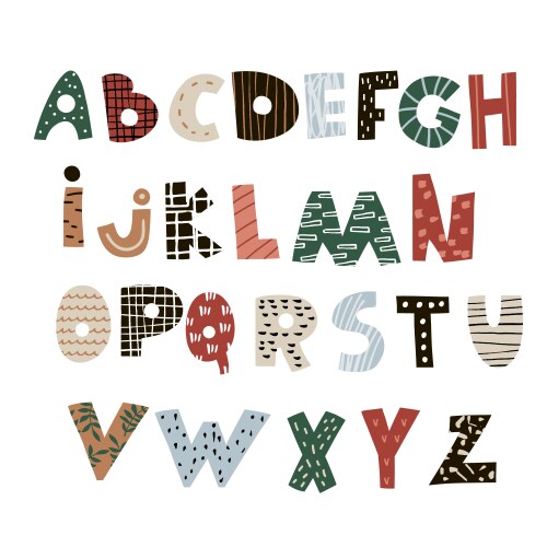 Animals alphabet q - u for children Royalty Free Vector