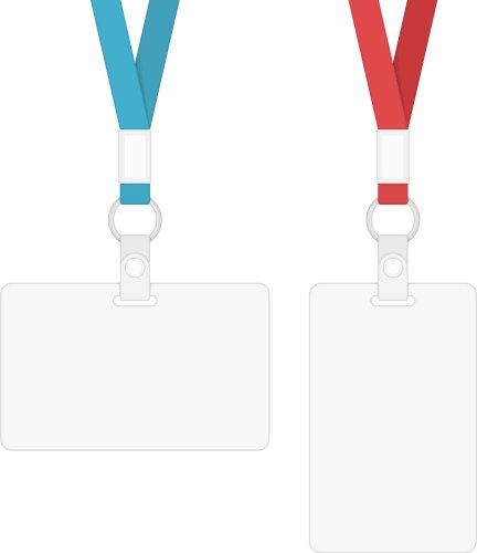 Blank badges template Royalty Free Vector Image