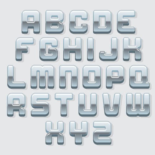 Metallic Font Vector Images (over 33,000)