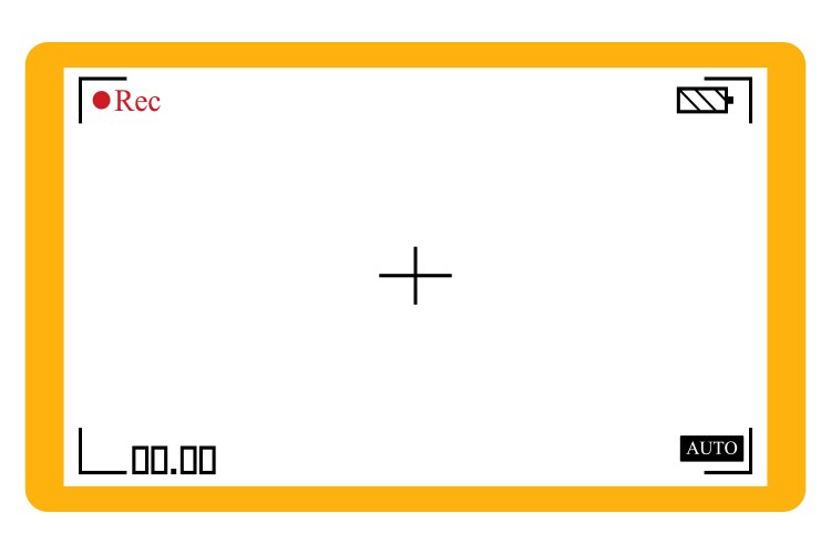 Vlog video frame sticker Royalty Free Vector Image