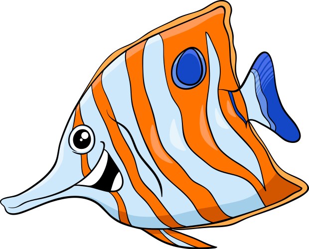 Exotic fish cartoon Royalty Free Vector Image - VectorStock
