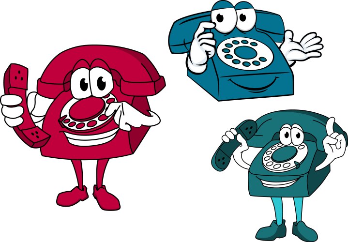 People calling telephone communication Royalty Free Vector