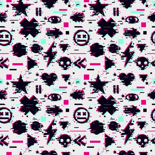 Old school game pattern Royalty Free Vector Image