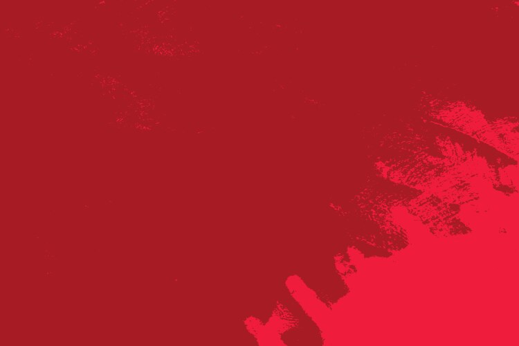 Red cartoon city background with different houses Vector Image