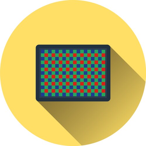 Icon of photo camera sensor Royalty Free Vector Image