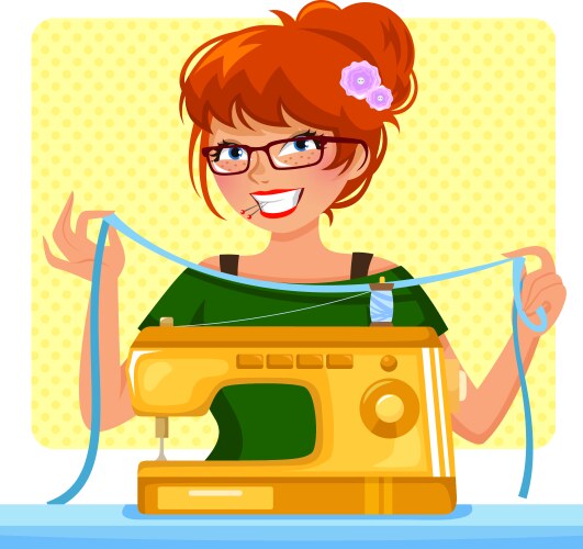 Sewing Machine Cartoon Vector Images (over 2,200)