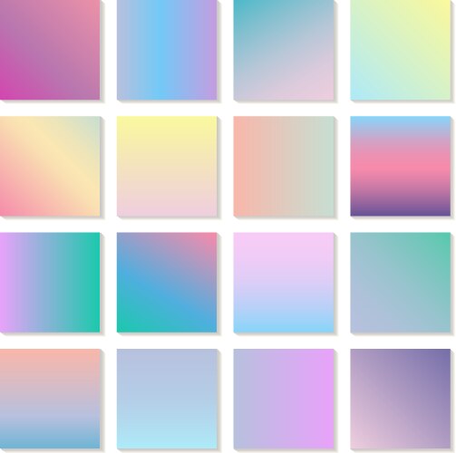 Set of fresh linear web gradients Royalty Free Vector Image