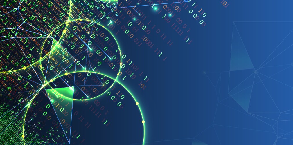 Big data visual information background Royalty Free Vector