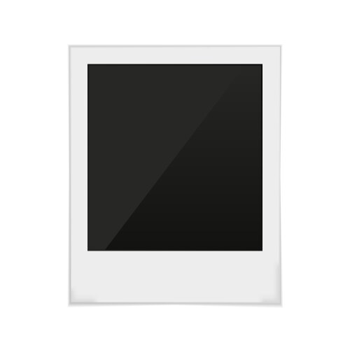 Old polaroid photo frame Royalty Free Vector Image