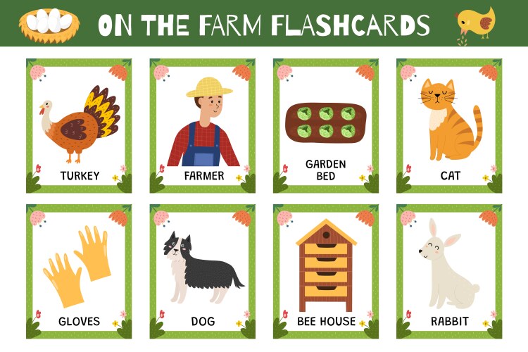 Cat Flashcard Vector Images (over 260)