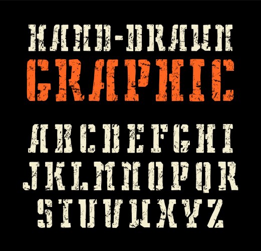 Fire font Royalty Free Vector Image - VectorStock