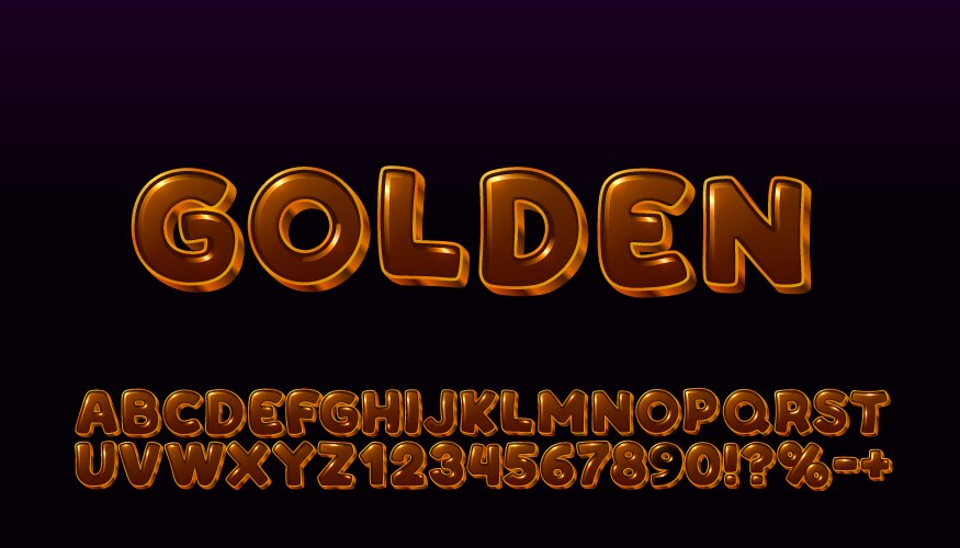 3d Gold Font Vector Images (over 13,000)
