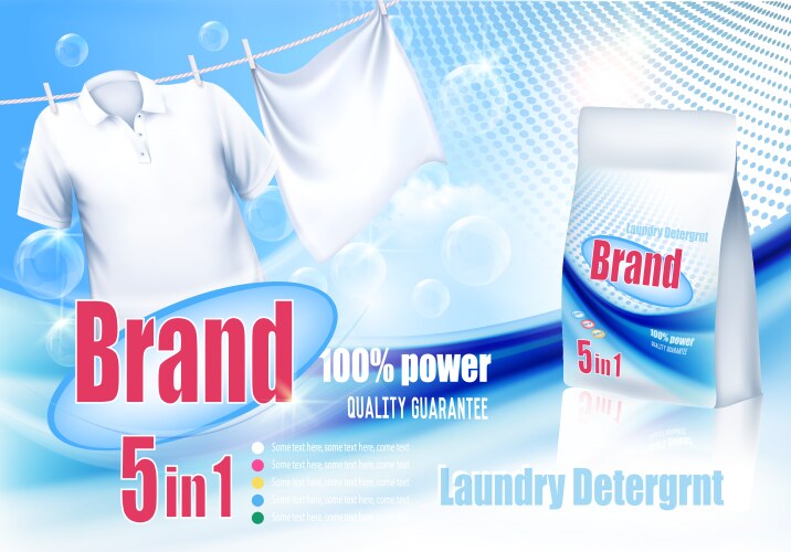 Laundry Detergent Ad Royalty Free Vector Image