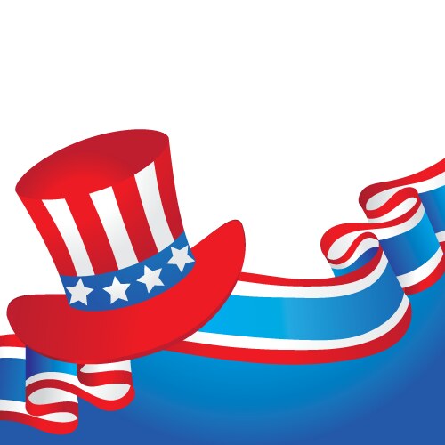 Independence day is celebrated on july 4th Vector Image