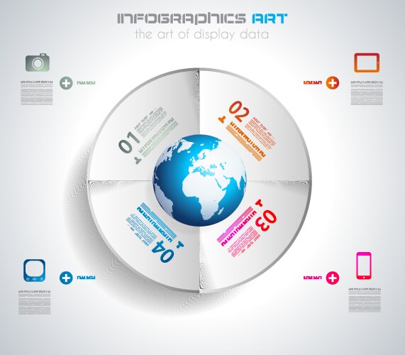 Infographic layout template Royalty Free Vector Image