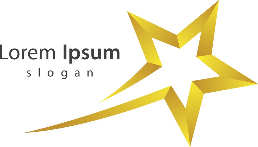 Star and lighting logo Royalty Free Vector Image