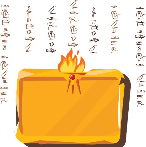 Clay ancient tablet with cuneiform Royalty Free Vector Image