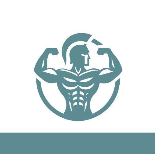 Strong gym man logo Royalty Free Vector Image - VectorStock