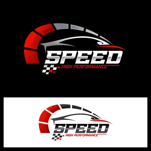 Speed racing logo Royalty Free Vector Image - VectorStock