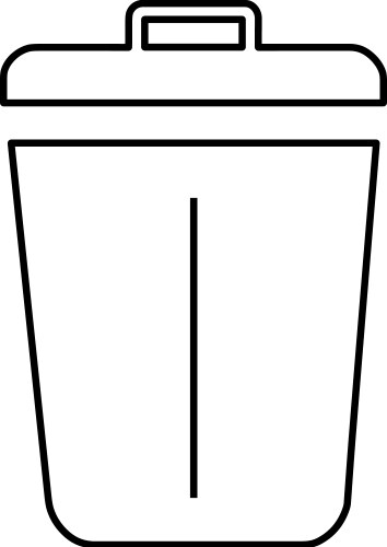 Dustbin Outline Vector Images (over 9,500)