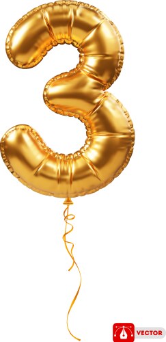 Number 3 Balloon Vector Images (over 430)