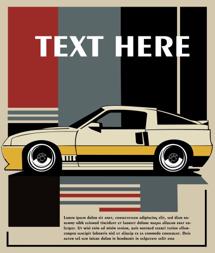 Car crash poster Royalty Free Vector Image - VectorStock