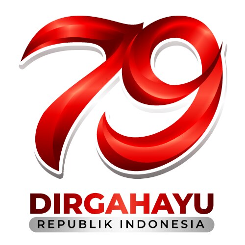 79th indonesia independence day Royalty Free Vector Image