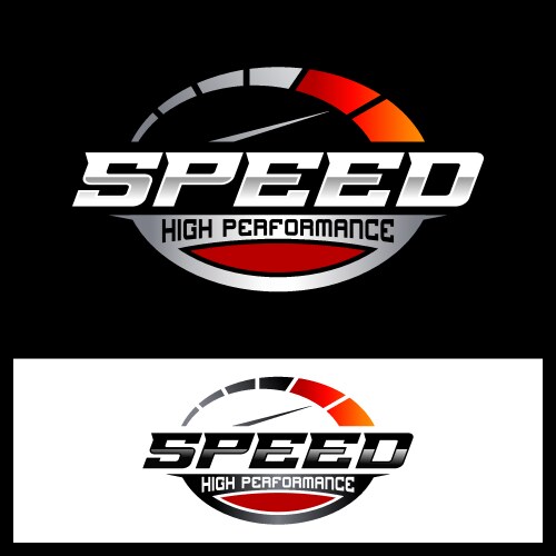 Fast and speed logo template Royalty Free Vector Image