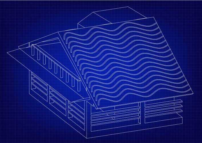 Outline building level Royalty Free Vector Image