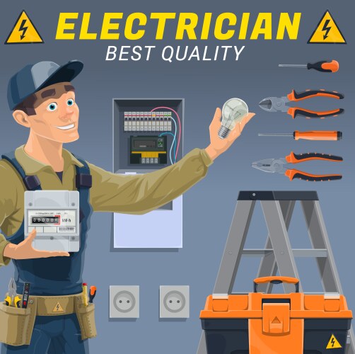 Cartoon Electrician Vector Images (over 4,000)